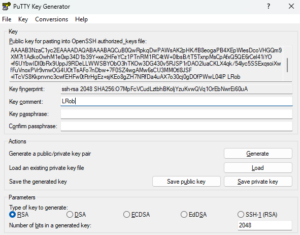 Générer une clé publique et privée avec PuTTYgen (Windows) | LRob